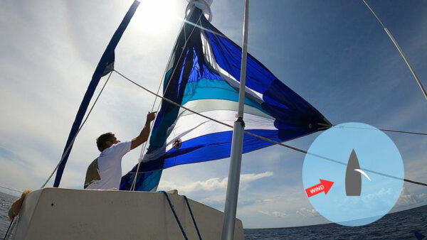 Video guide on how to sail a asymmetrical spinnaker