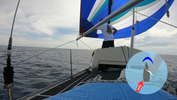 Video guide on how to sail a asymmetrical spinnaker
