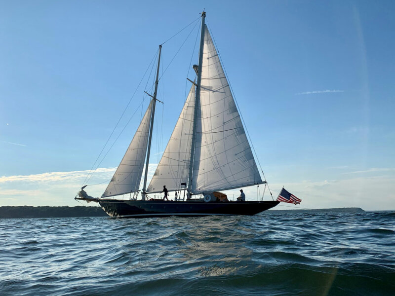 65 Feet Schooner “Lelanta” Gets Full Set of Sails - Rolly Tasker Sails
