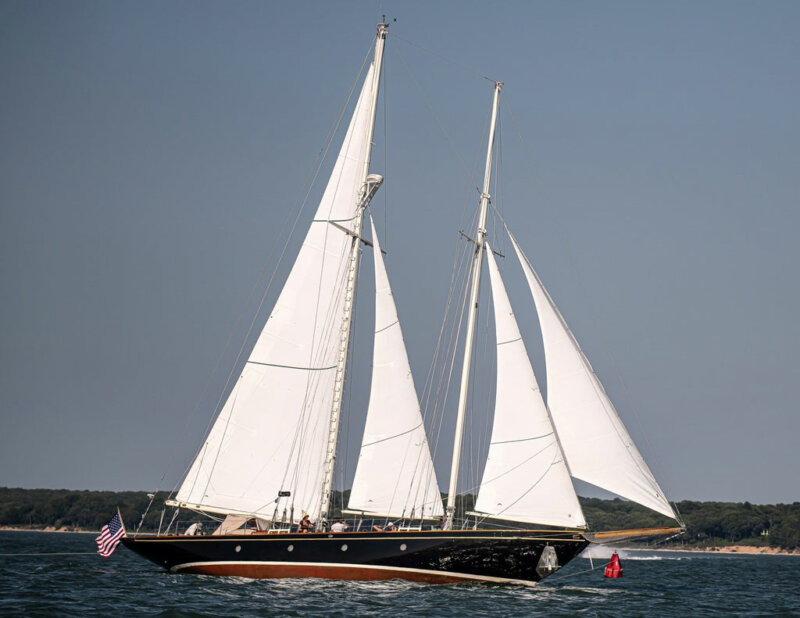 65 Feet Schooner “Lelanta” Gets Full Set of Sails - Rolly Tasker Sails