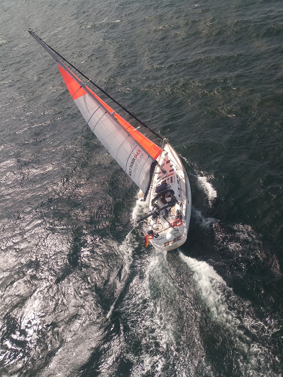 Heavy Weather Sailing with a Beneteau Oceanis 473 - Rolly Tasker Sails