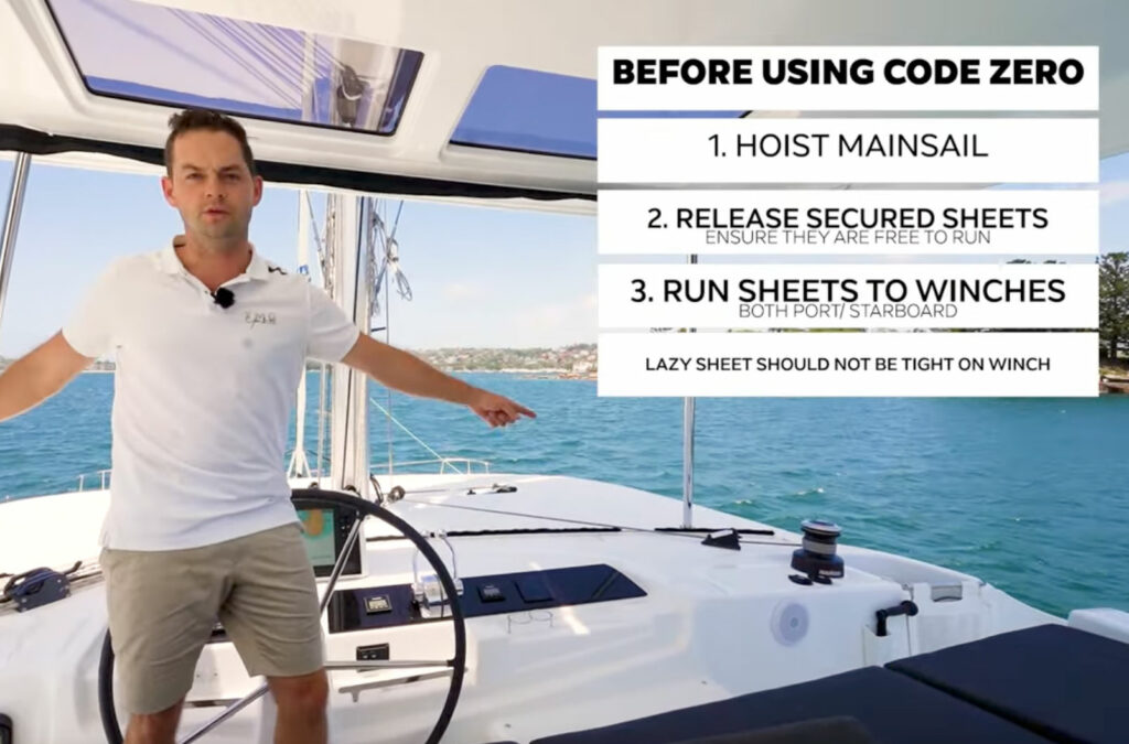 Step-by-Step Guide: How to Sail a Code Zero on a Catamaran