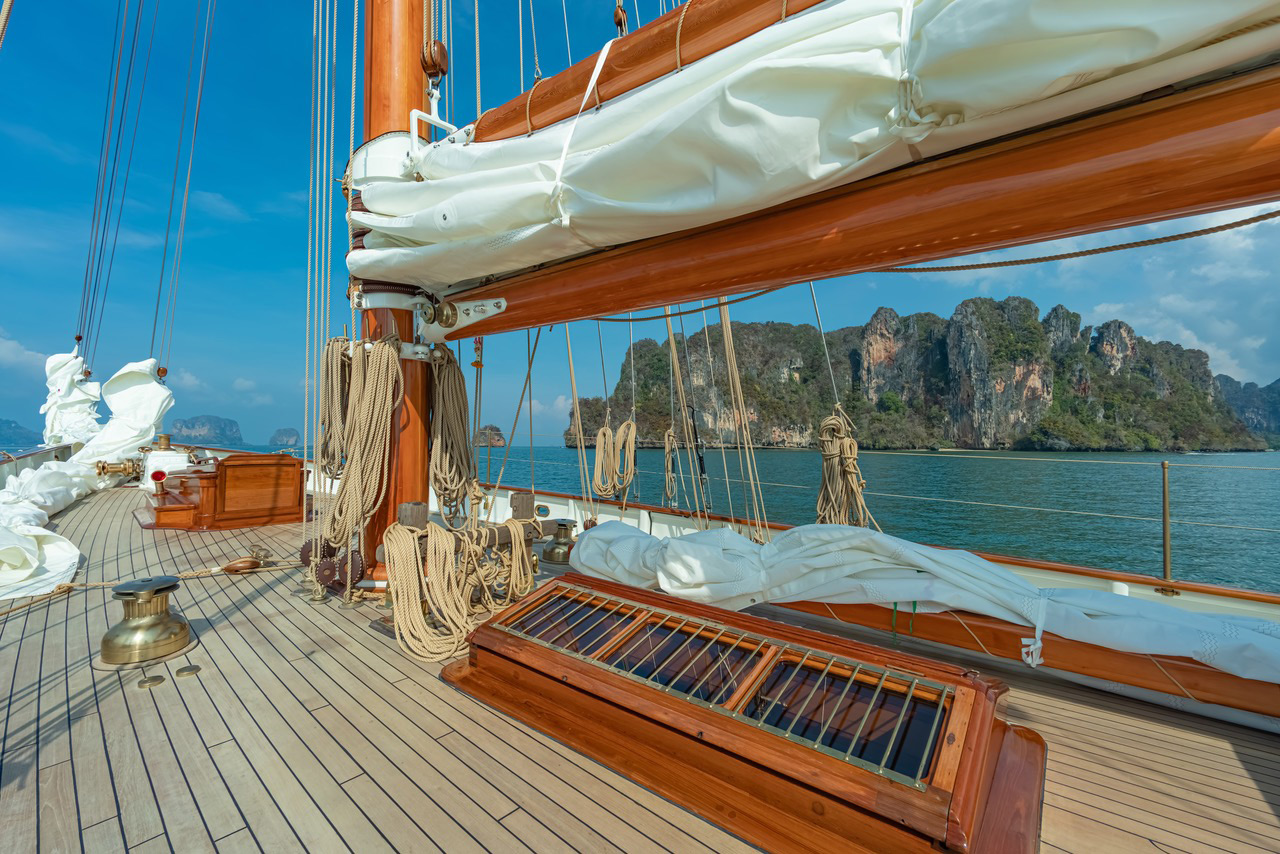 Beautiful Classic Gaff Ketch Cariad With Full Suit of Rolly Tasker ...