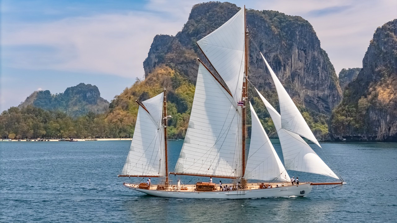 Beautiful Classic Gaff Ketch Cariad With Full Suit of Rolly Tasker ...